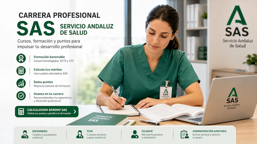 Carrera profesional SAS: cursos, formación y puntos 2026